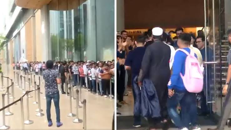 Mumbai & Delhi See Massive Queues as Apple iPhone 17 Goes on Sale ...