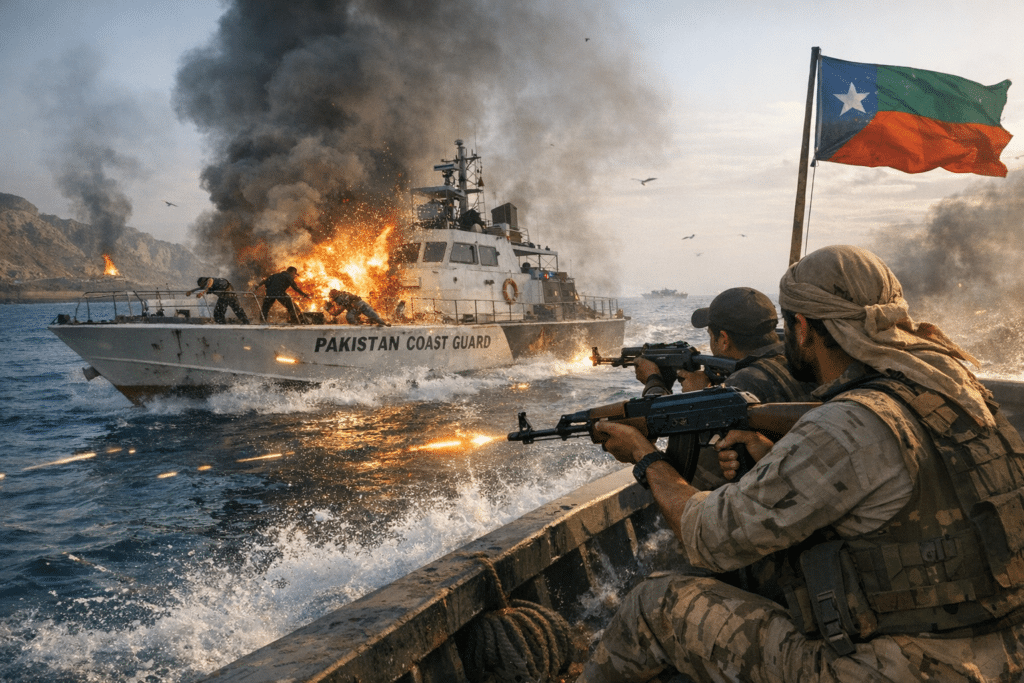 BLA’s First Maritime Strike Kills Three Pakistan Coast Guard Near Iran ...